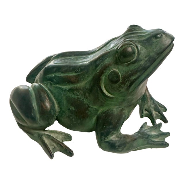 Vintage Verde Austin Garden Statue Frog | Chairish