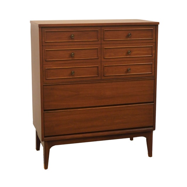 Dixie Furniture Solid Walnut Mid Century Modern MCM Style 38" Chest of ...