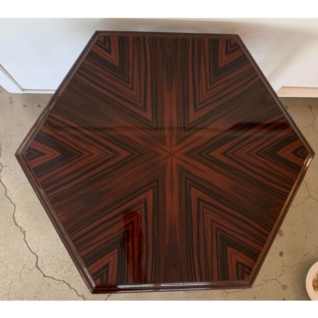 Traditional Hexagonal Side Table | Chairish