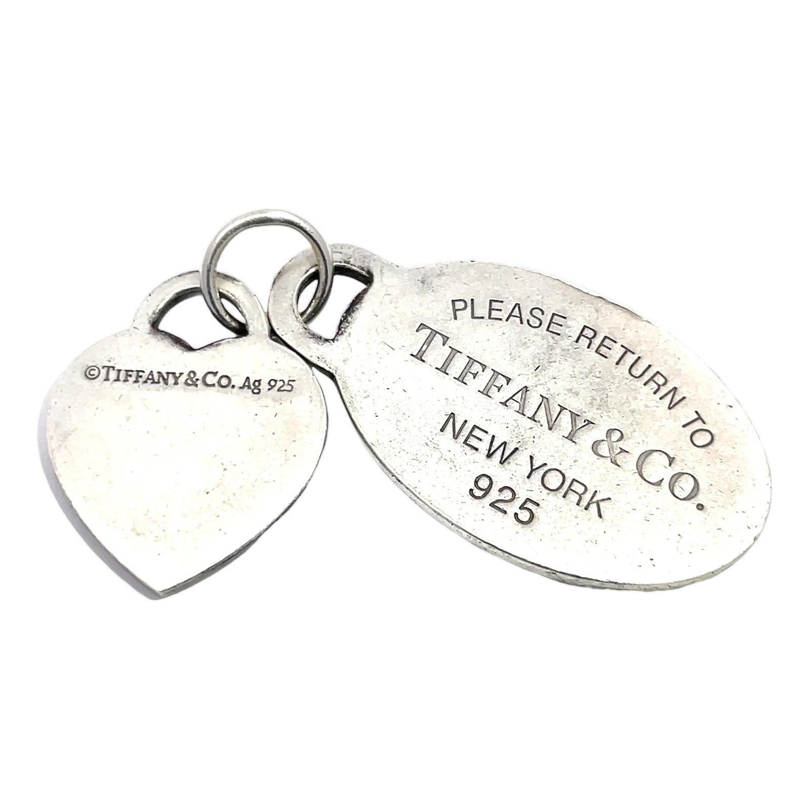 Mid 20th Century Tiffany & Co. Vintage Silver Turquoise Heart & Return ...