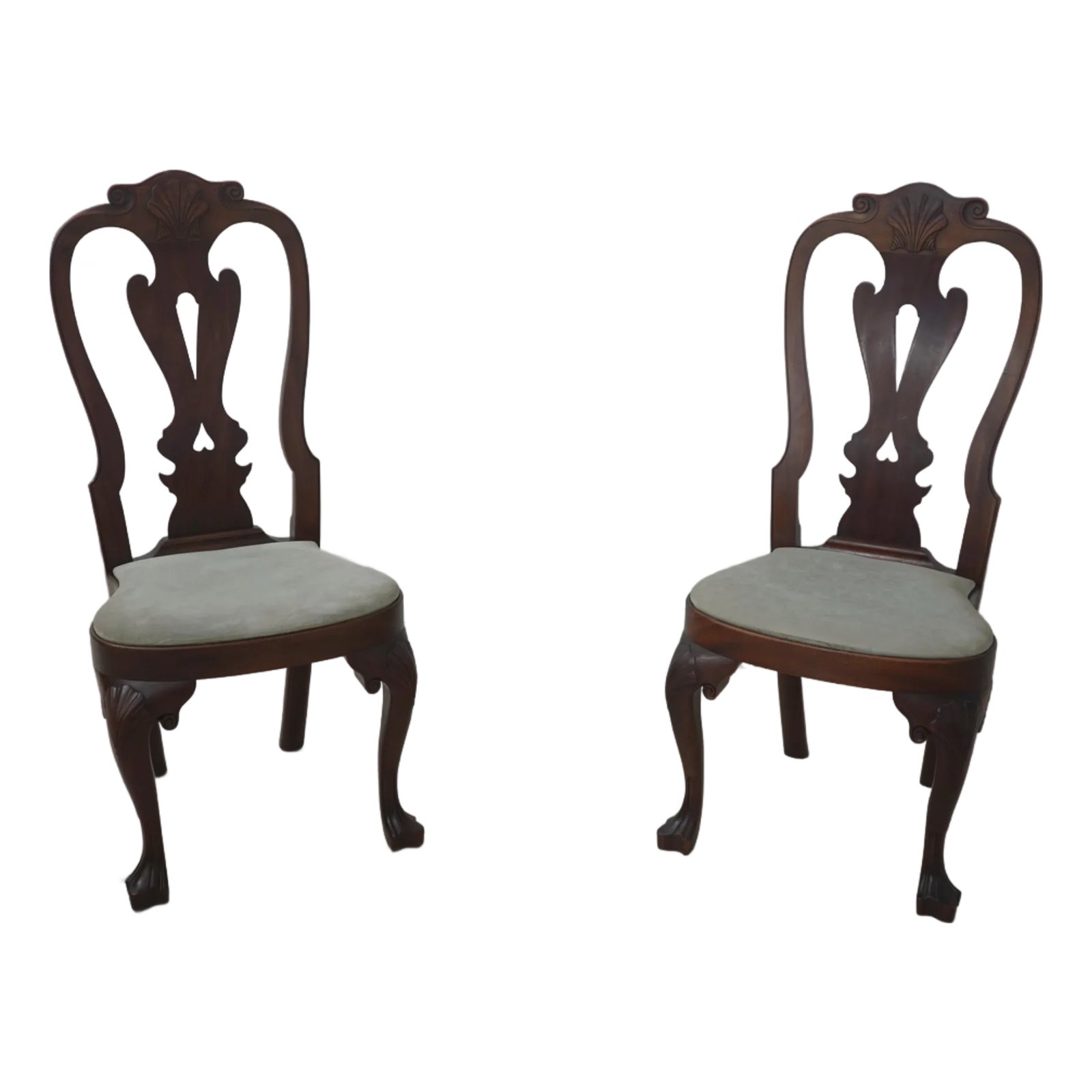 Pair Kittinger Cw-146 Colonial Williamsburg Mahogany Side Chairs | Chairish