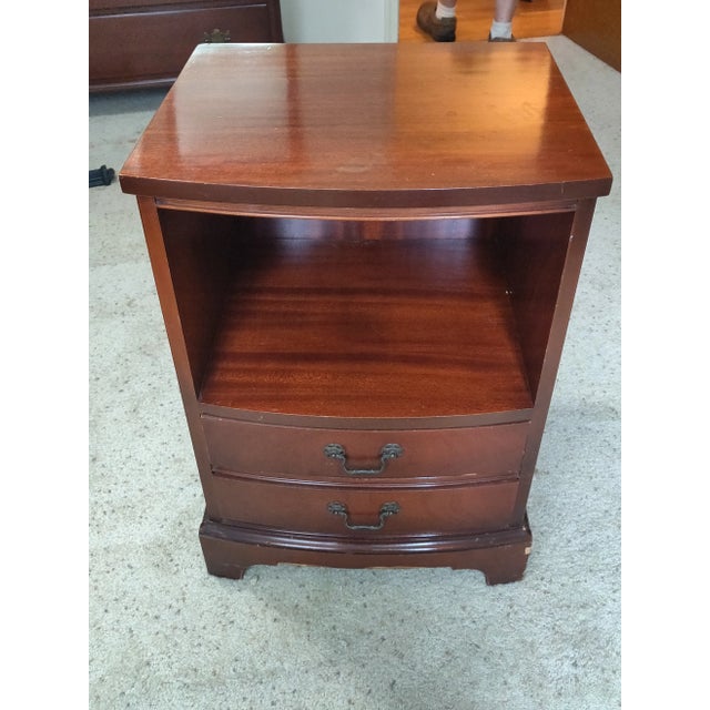 Mid 20th Century Dixie Solid Mahogany Traditional Style Open Cabinet ...