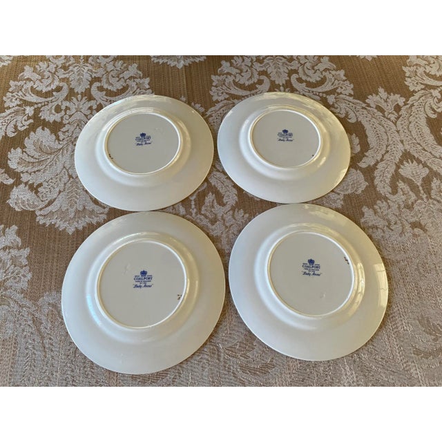 1950's Coalport Lady Anne Gold Encrusted Band Bone China Bread Plates ...