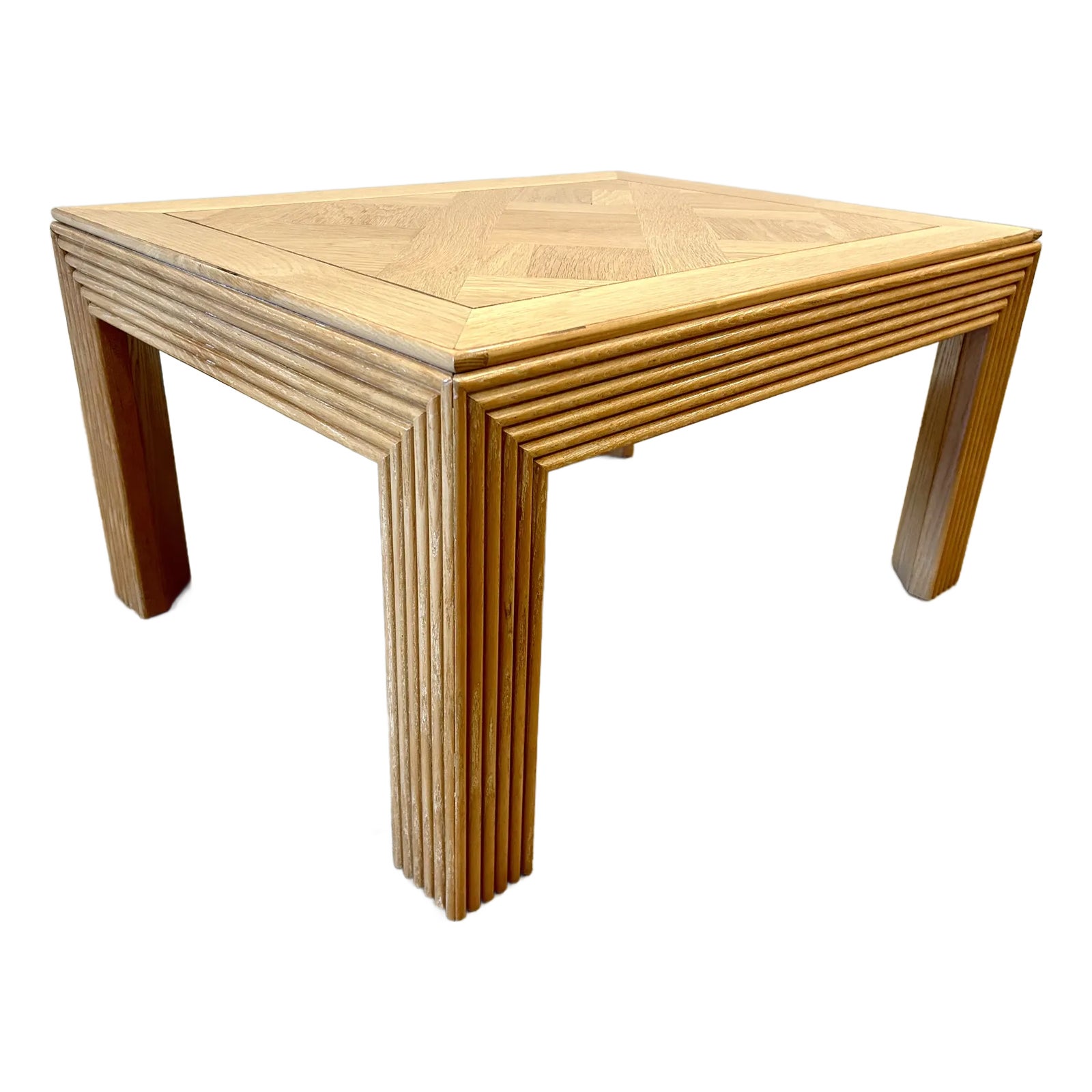 1980s Mid-Century Lane Altavista Pencil Reed Side Table – Blonde Wood ...