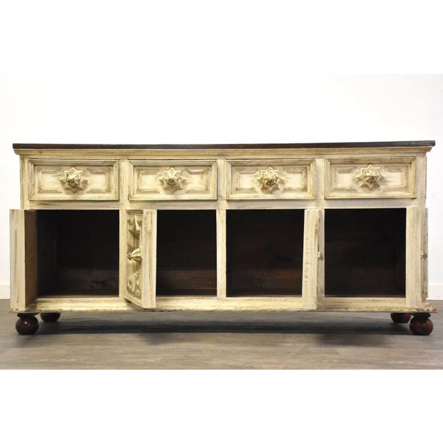 Rustic Shabby Chic Sideboard Credenza | Chairish
