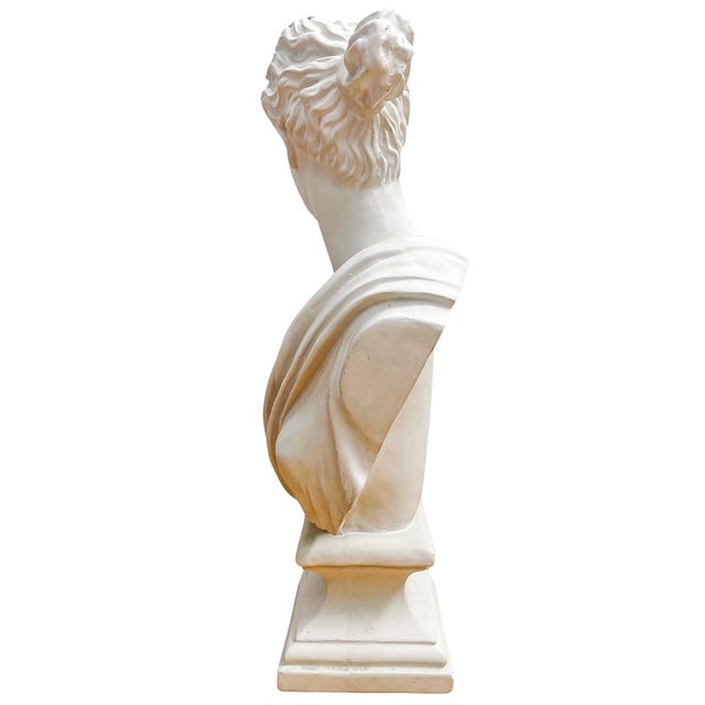 1980s Plaster Bust of Goddess Diana of Versailles | Chairish