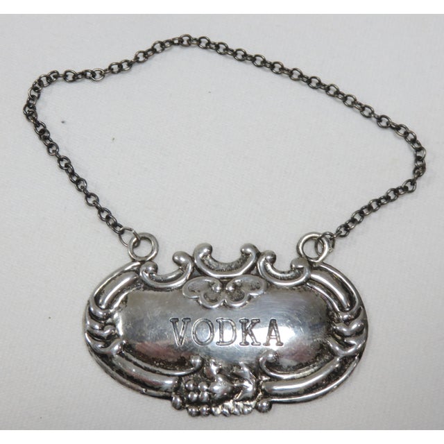 Vintage Matching Set of 3 Sterling Silver Vodka Gin & Sherry Liquor ...