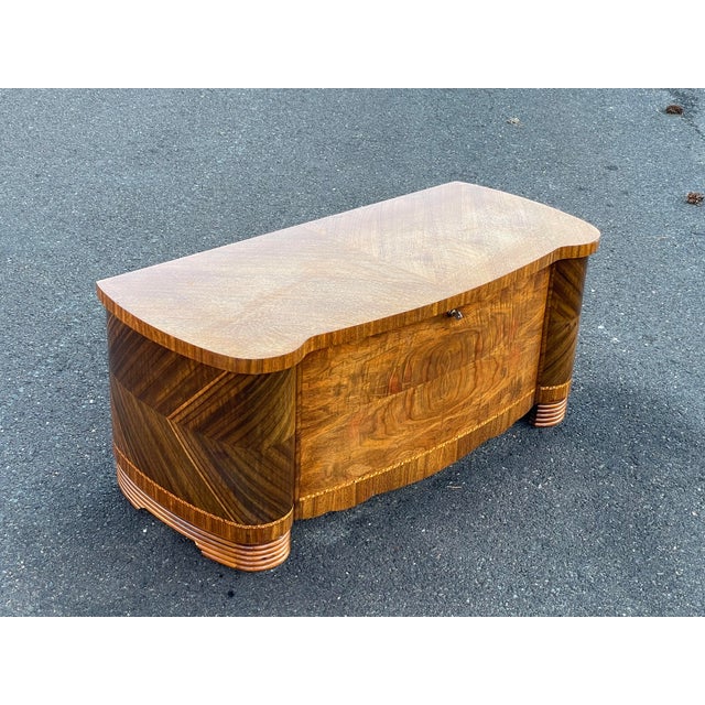 Art Deco Cedar Locking Chest by Lane | Chairish