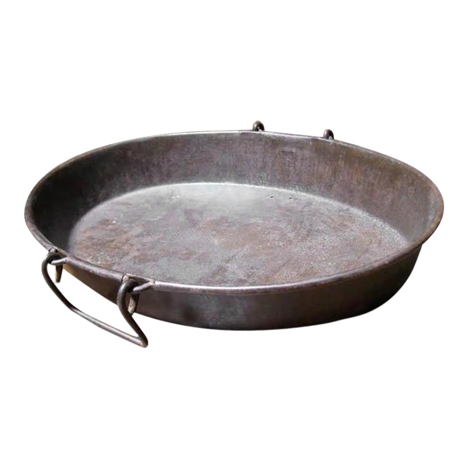 Vintage Industrial Iron Tray | Chairish