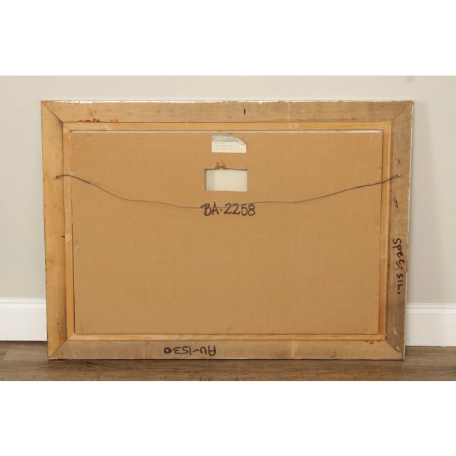 Hyun Bo Yoo 'Girl in Flower Field' Framed Oil Painting | Chairish