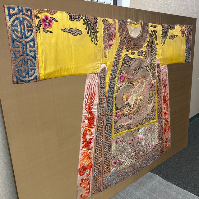19th Century Dragon Kimono Robe for Chinese Theater | Chairish
