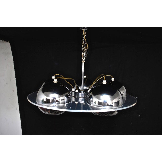 Lucite and Chrome Light | Chairish