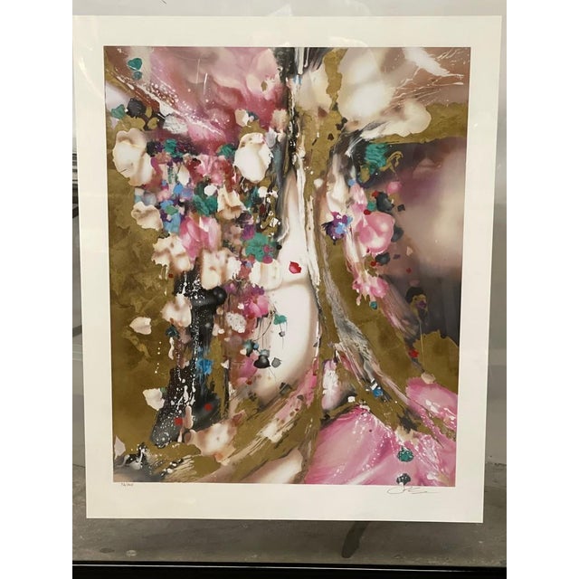 Suzanne Marie Golden Serenade Serigraph Print | Chairish