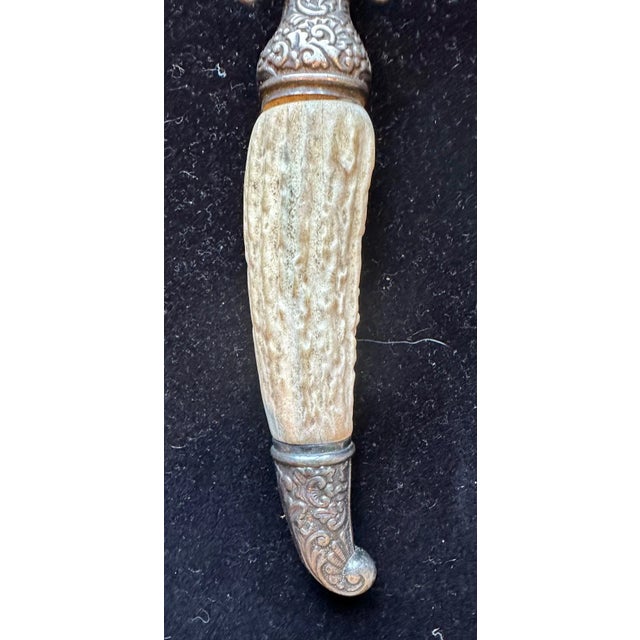 Late 19th Century, Set of 5 Antique Stag Handle/Bone Cutlery, With ...