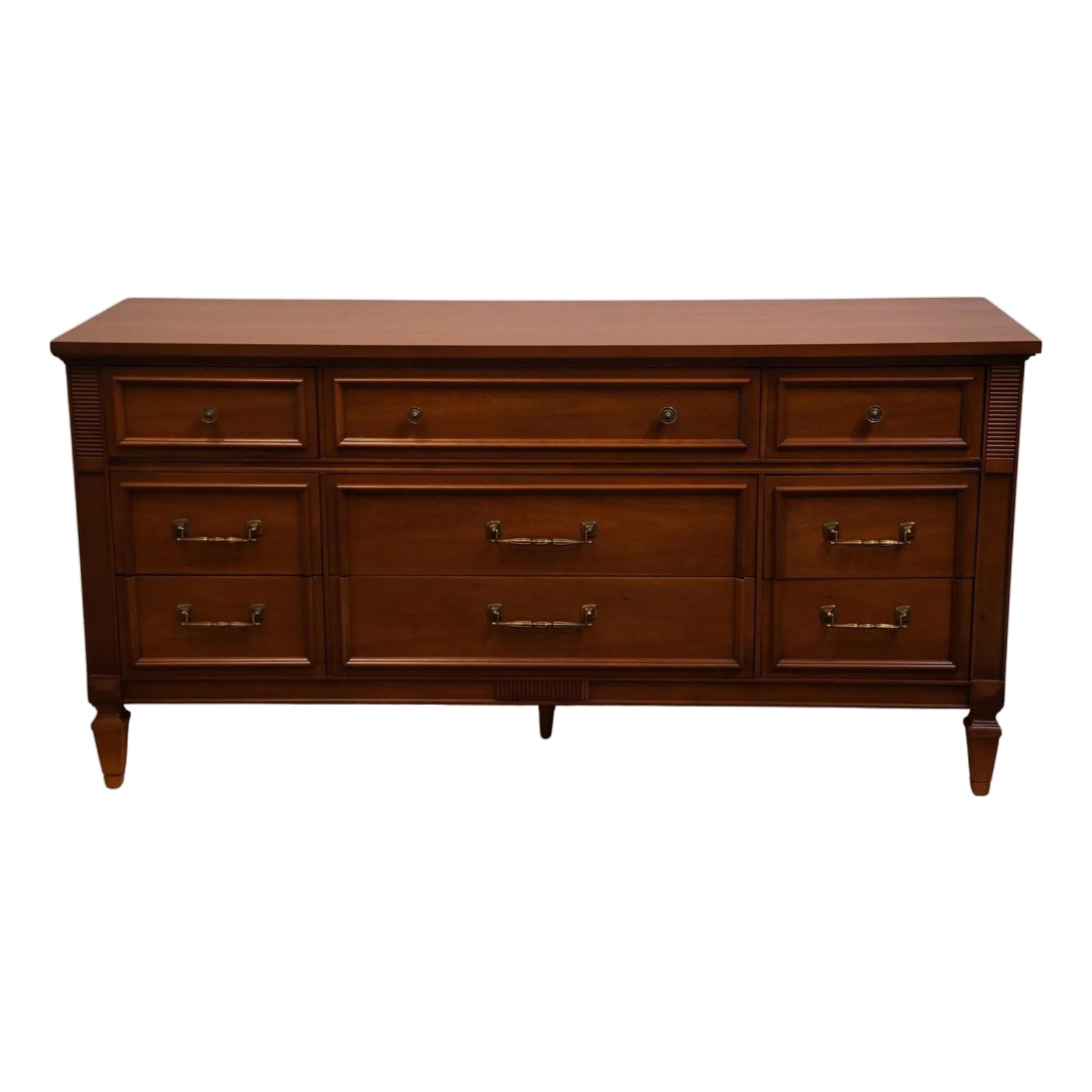 Dixie Furniture Solid Pecan Italian Neoclassical Tuscan Style 64 ...