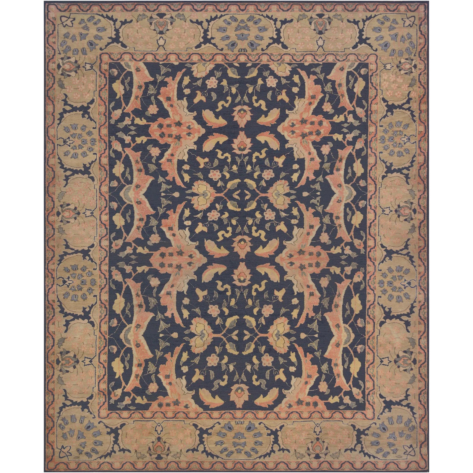 Mansour Fine Handmade Sultanabad Rug | Chairish