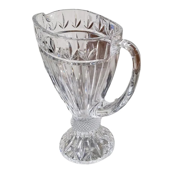 1960s Godinger Olympia Crystal Pitcher | Chairish