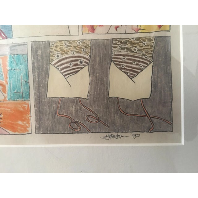 1980s Jim Thornton Abstract Painting | Chairish