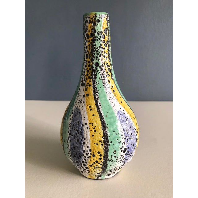 Clemens & Huhn, Dekor Goldhelm Bunt, Fat Lava Vase Model 311/15, Circa ...