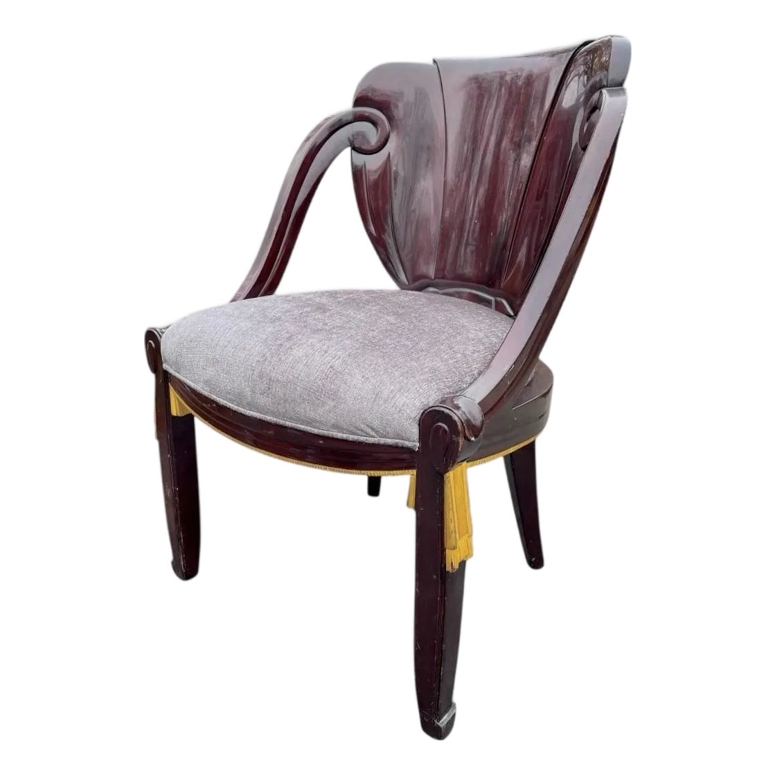 1920s Sue Et Mare Art Deco Occasional Chair | Chairish