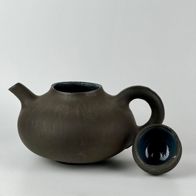 Ceramic Teapot by Danish Artist Maria Phillips, Signed & Dated 1954 ...