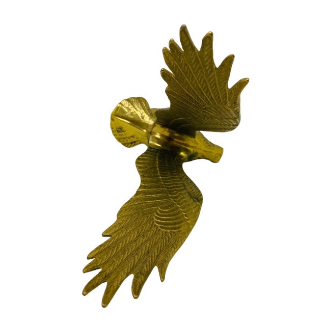 Vintage Brass Bald Eagle Finial or Flag Pole Topper | Chairish