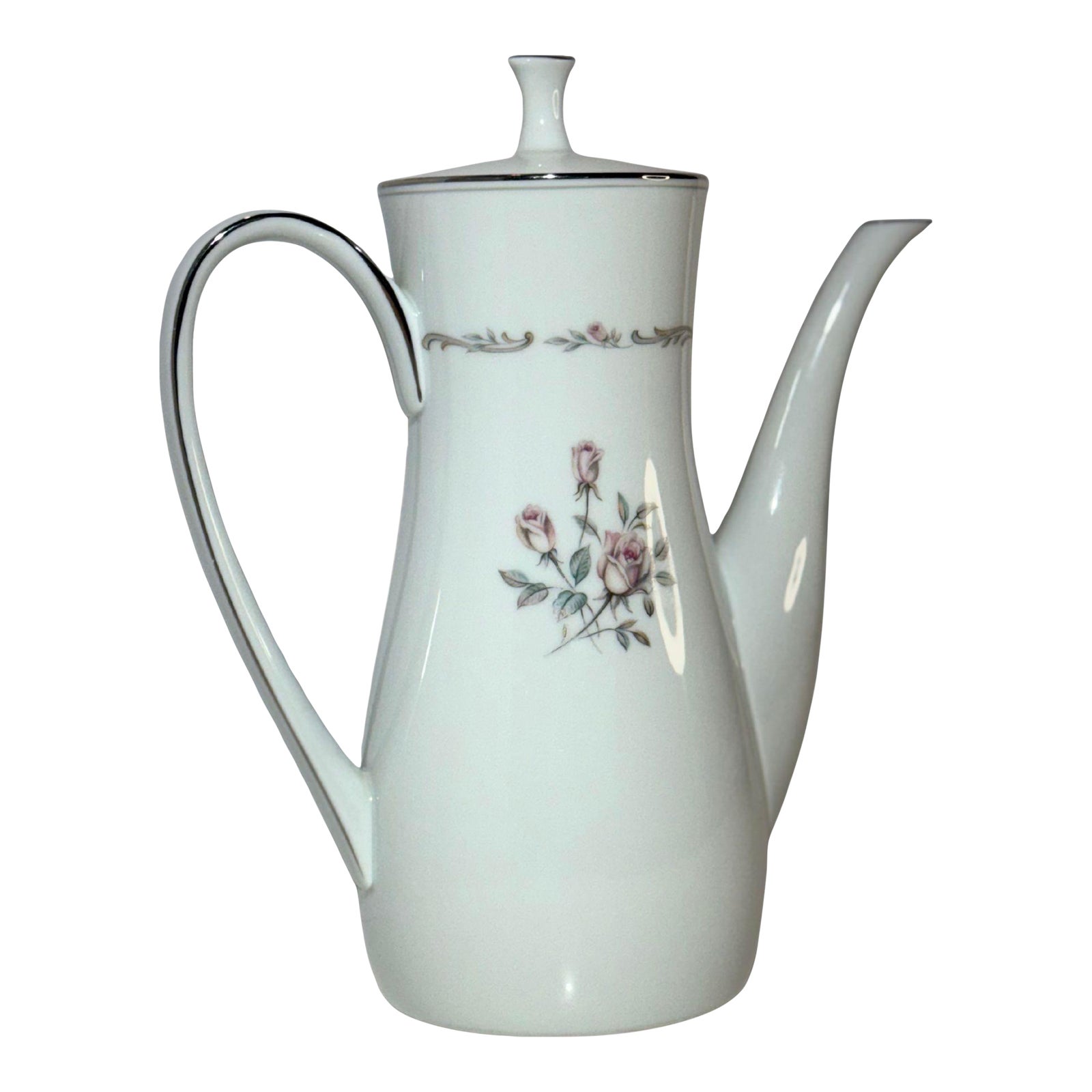 Vintage Noritake "Mayfair" Porcelain Coffee Pot | Chairish