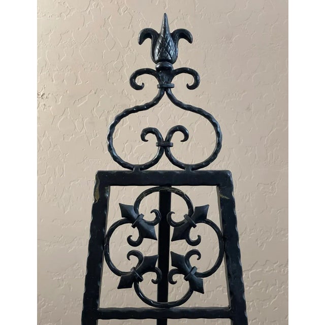 Early 20th Century Spanish Colonial Wrought Iron Floor Stand Art ...
