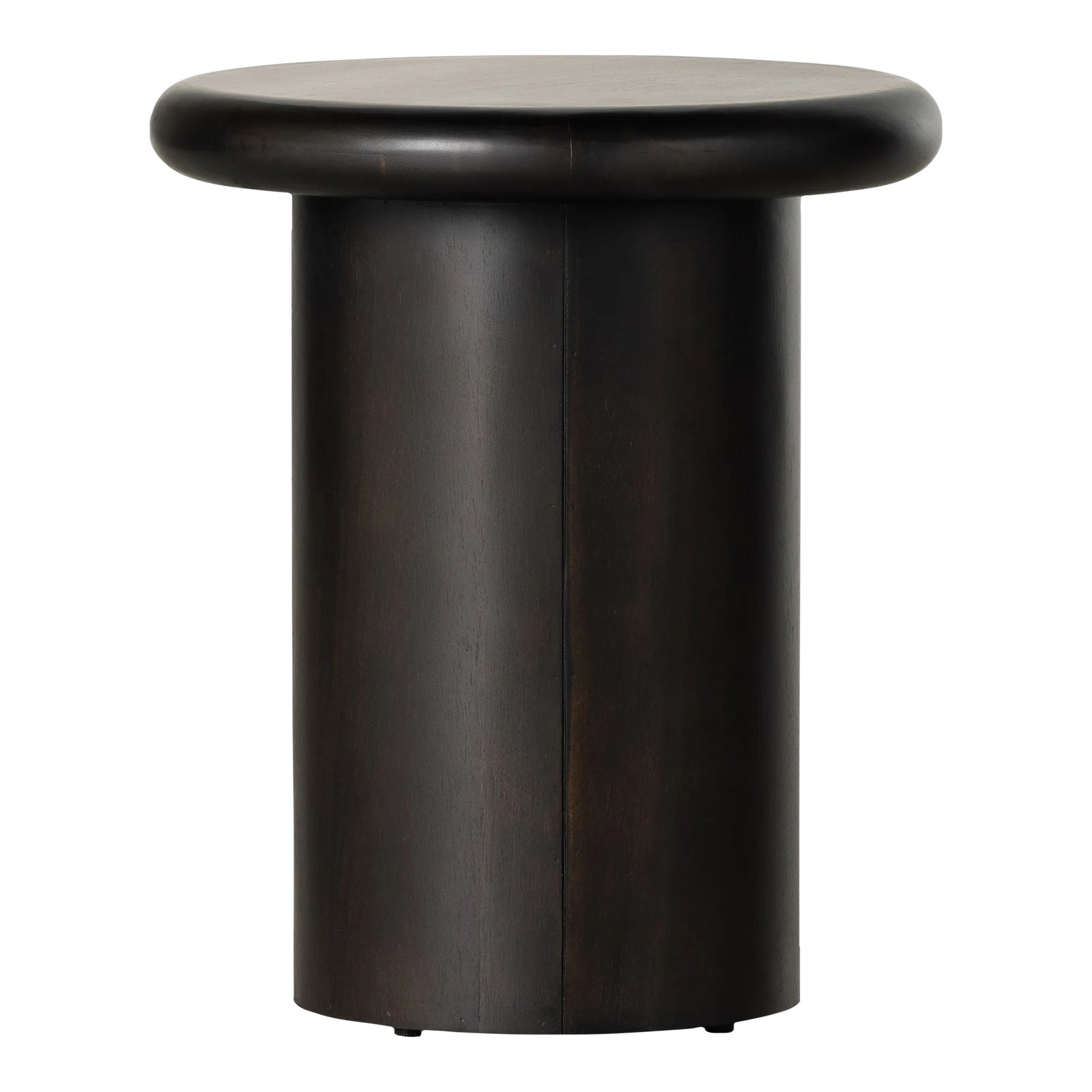 Four Hands Zach End Table, Charcoal Parawood Solid | Chairish