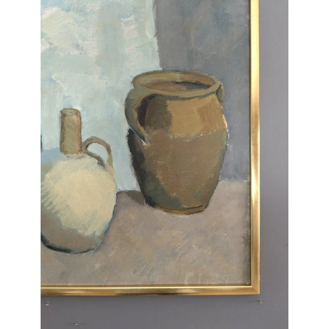 1959 Mid-Century Modern "Vases & Jugs" Vintage Original Still Life Oil ...