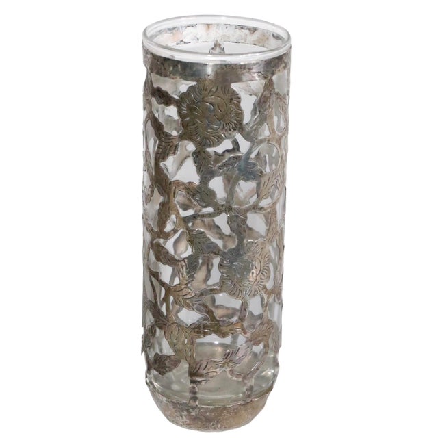 Pr. Mexican Silver Overlay Highboy Glasses Marked 925 Rfr Hecho en ...