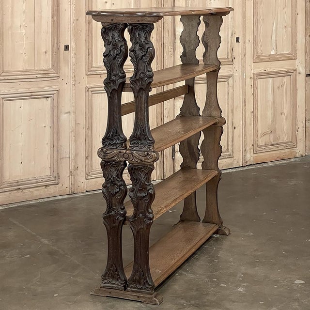 Antique French Renaissance Open Bookcase | Chairish