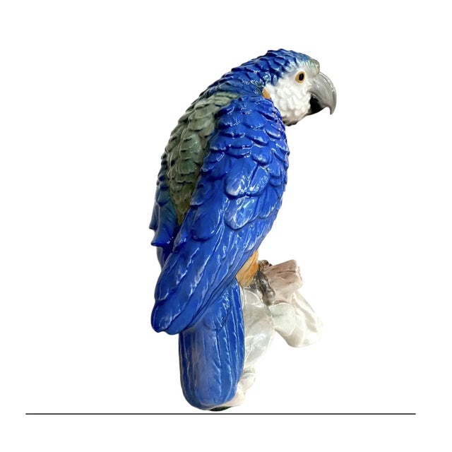 Vintage Goebel Porcelain Parrot Figurine, 1967 | Chairish