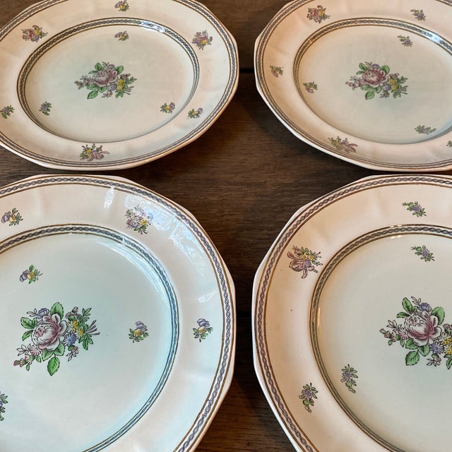 Vintage Adams Calyx Ware English Ironstone Dinner Plates-Set of 6 ...