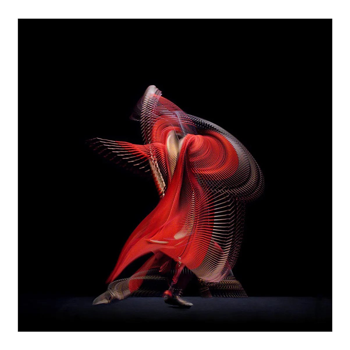 Abstract Dancers, Red 3, 2019, Photograph | Chairish