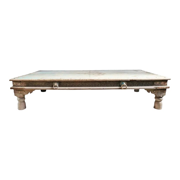Mid 20th Century Teak Takhat Coffee Table | Chairish