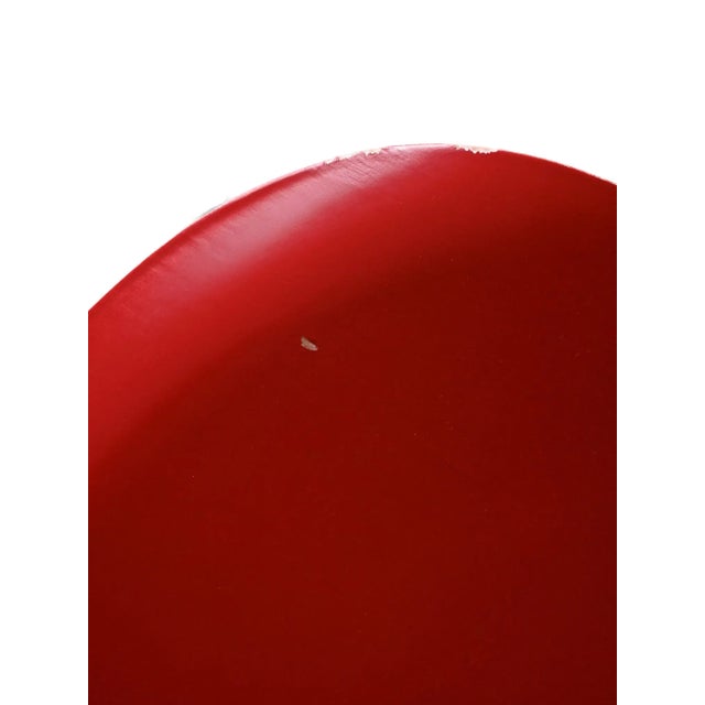 1960s Vintage Red Stool | Chairish