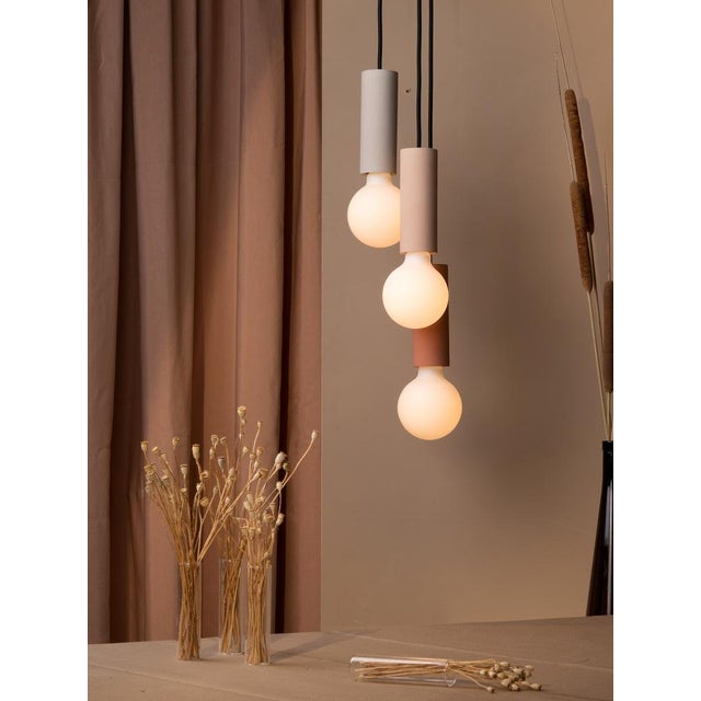 Ila Trio Lamp in Peach by Plato Design | Chairish