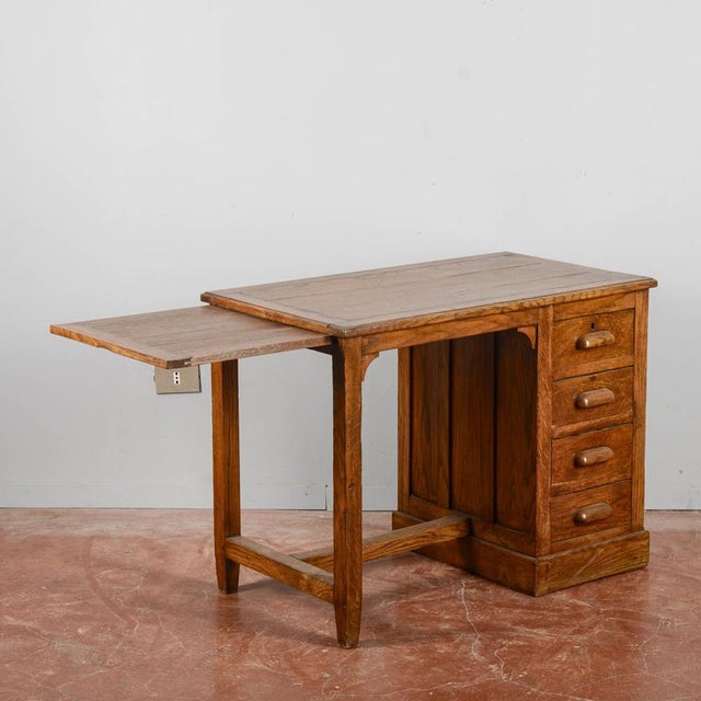 Art Deco Oak Writing Desk | Chairish