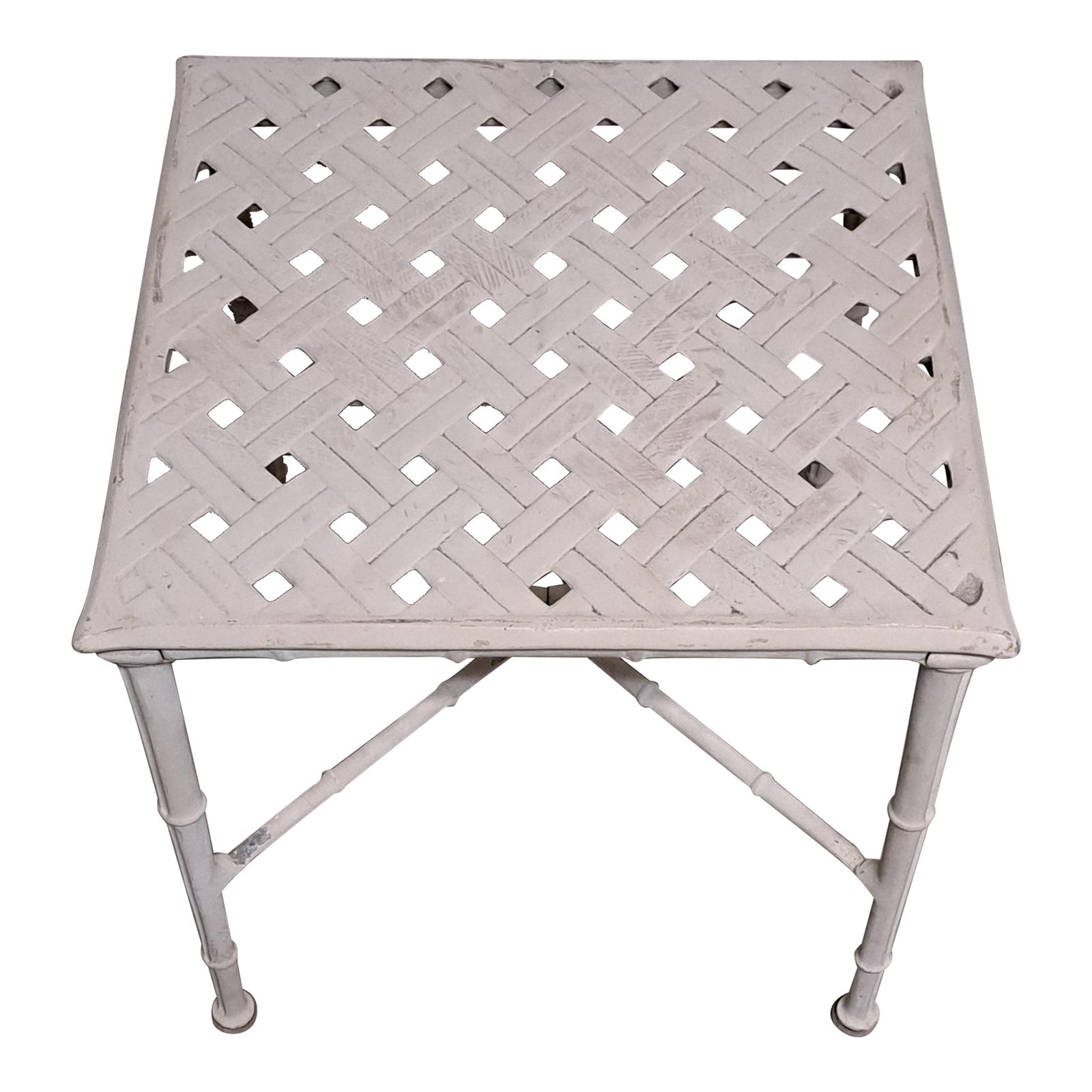 1960s Calcutta Side Table Attributed to Brown Jordan | Chairish