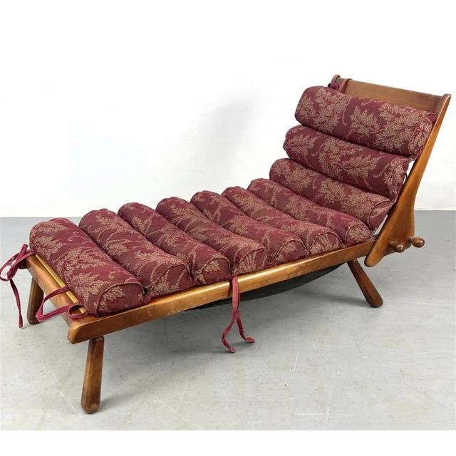 1960s Cushman Furniture Rock Maple Chaise Lounge Chair | Chairish