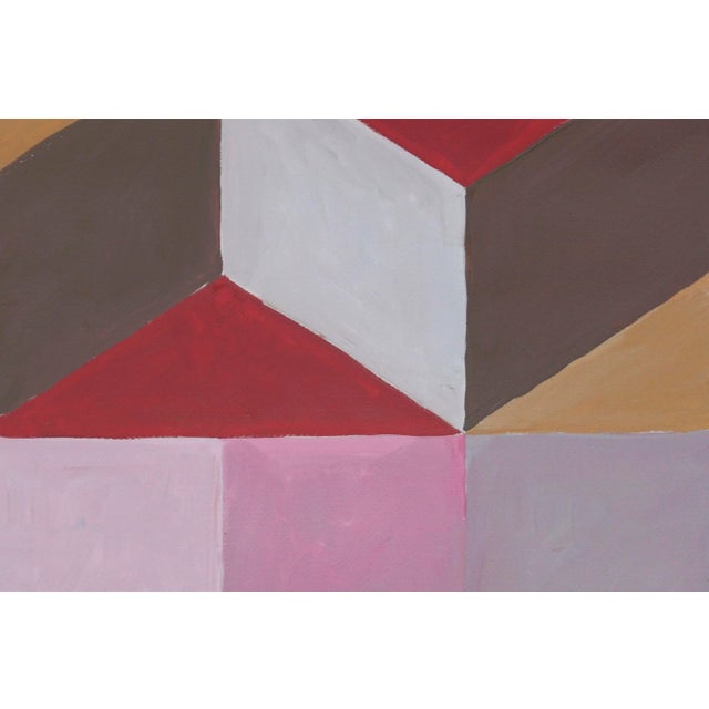2022, Abstract Geometric Patterns Triptych of "Monumental Flower Pot ...
