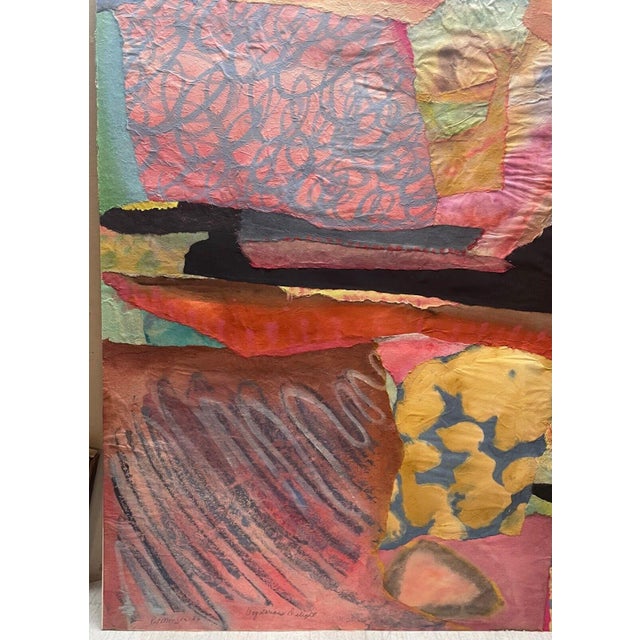 Vintage 1986 Pat Monson 'vegetarian's Delight' Paper Abstract Collage ...