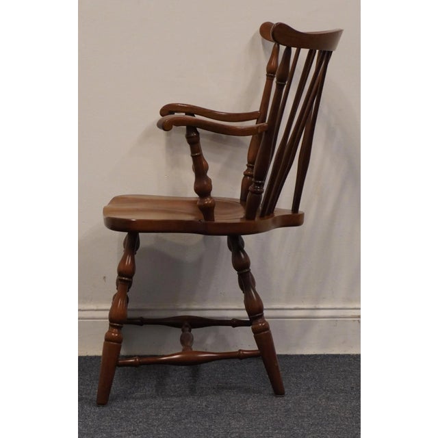 Pennsylvania House Solid Cherry Duxbury Windsor Fiddle Back Dining Arm ...