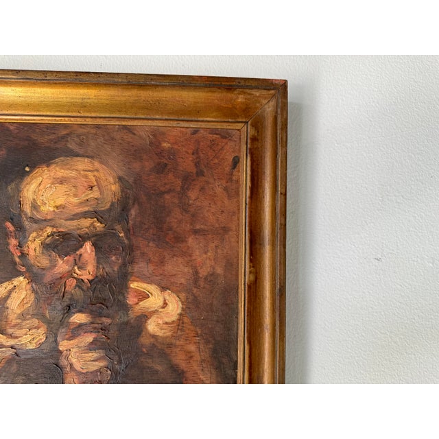 70's Arturo L. Bonvecchio Male Portrait Oil Painting, Framed | Chairish