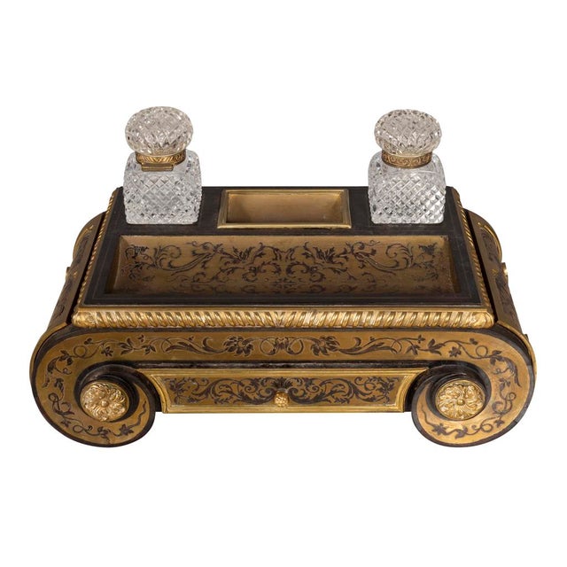 Napoleon III Boulle Inkstand | Chairish