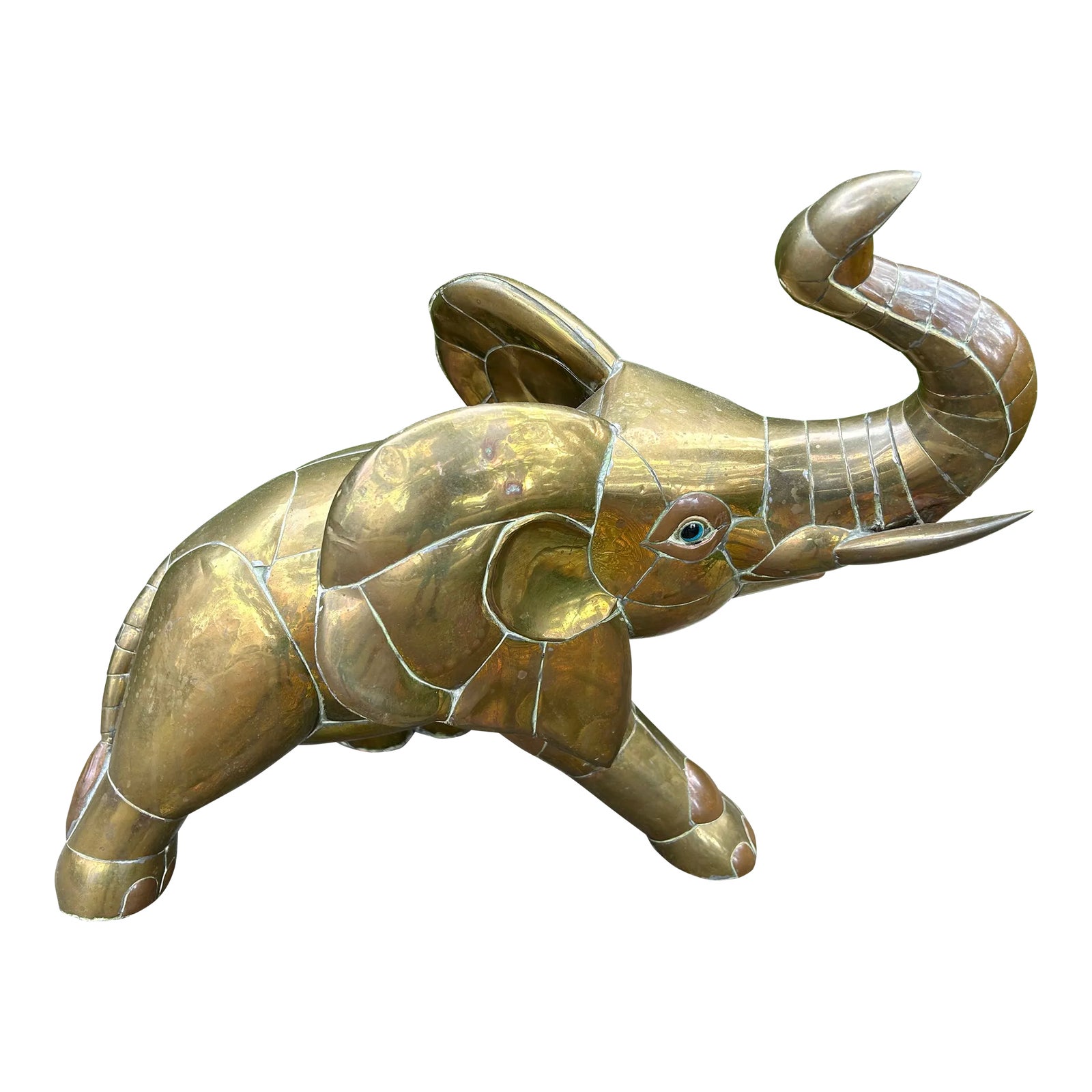 1970s Mexican Modern Brass Sculpture of an Elephant by Sergio ...