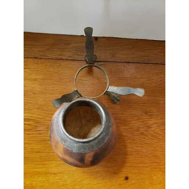 Antique Silverplated Horse Portrait Yerba Mate Calabash Gourd Cup on ...