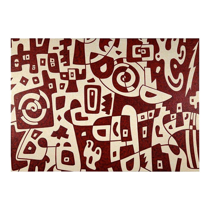Contemporary Abstract Oil Painting on Linen by Bruce Thorn | Chairish