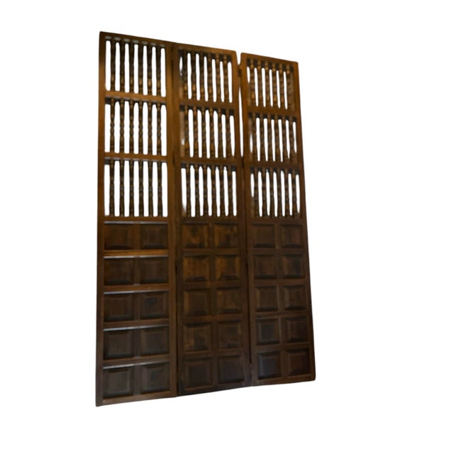 1970s Solid Wood Spindle Room Divider | Chairish